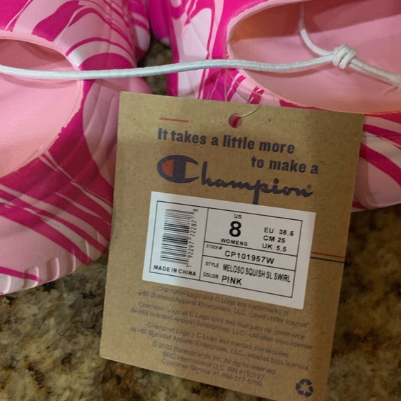 Champion | Shoes | Nwt Pretty Pink Champion Bubbly Slides | Poshmark